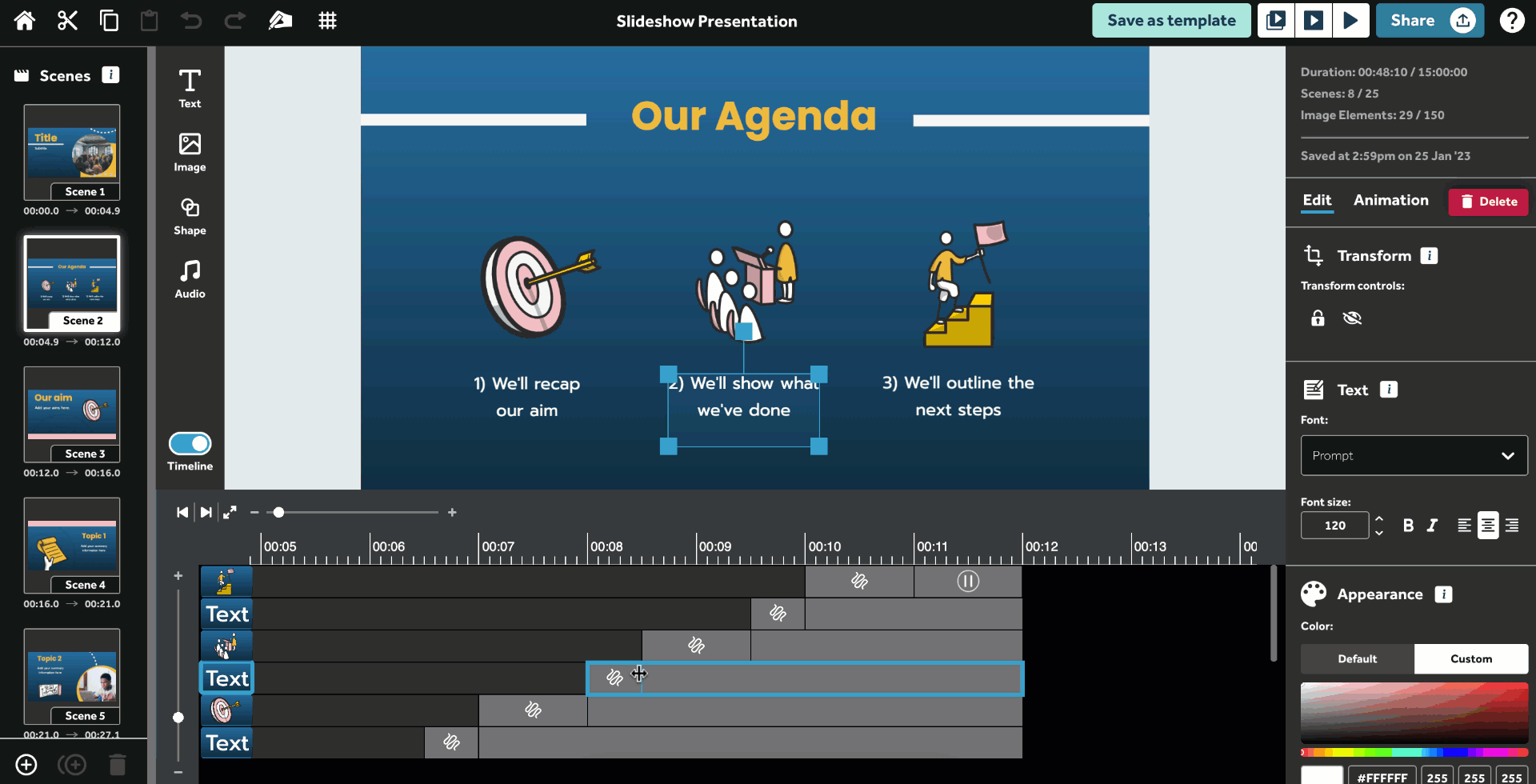 New timeline feature now live in VideoScribe for your browser