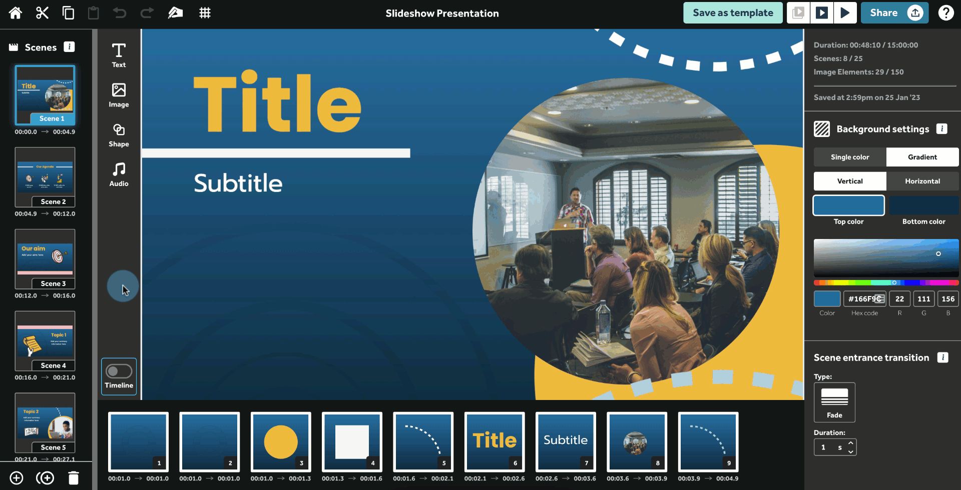New timeline feature now live in VideoScribe for your browser